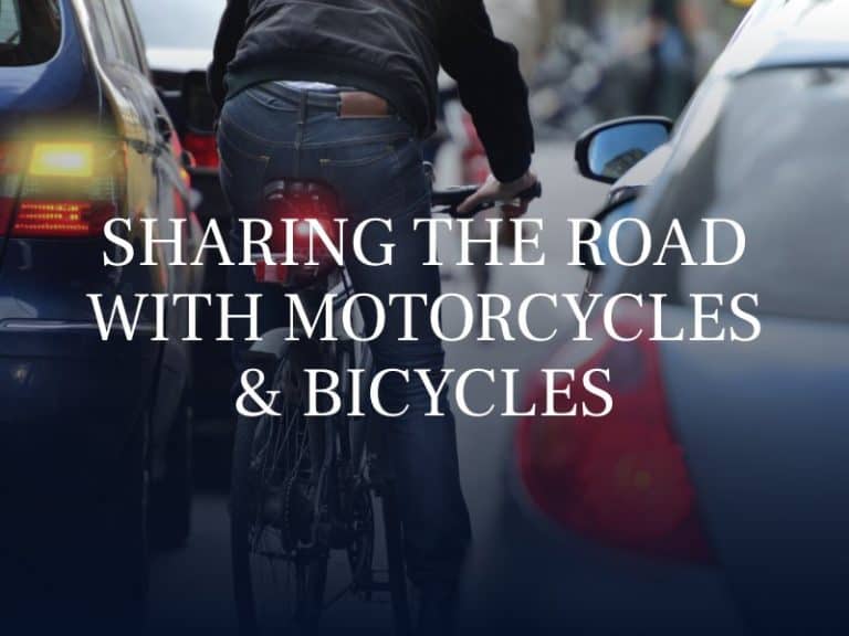 How To Drive Safely Around Motorcycles & Bicycles - The Ryan Law Group
